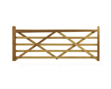 Timber Five Bar Gates
