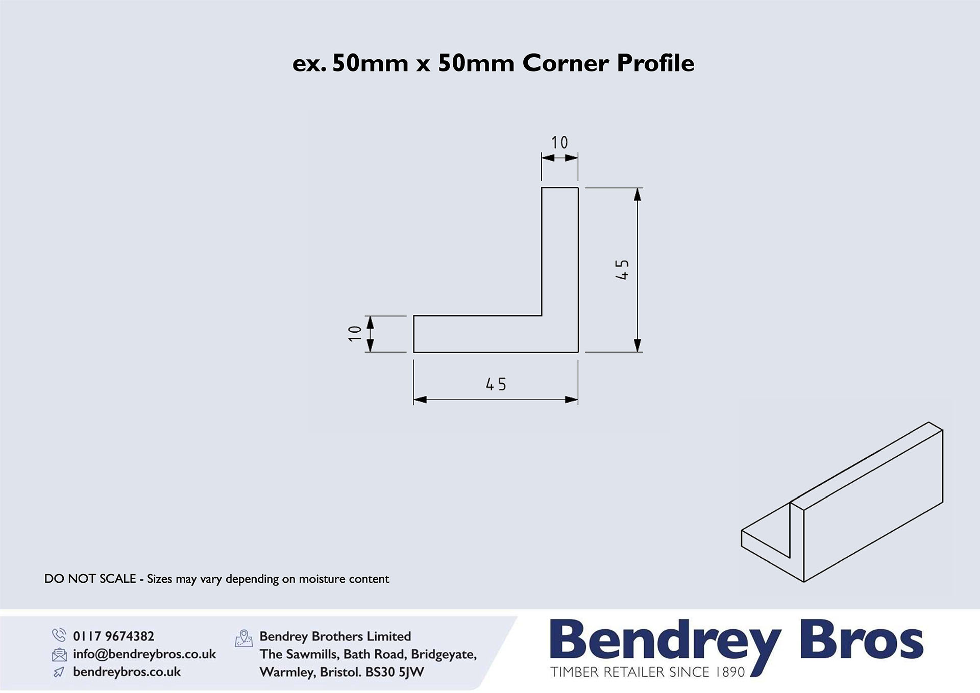 Corner Profile - Treated Softwood