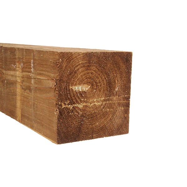 200 x 200mm x 2.4m Incised UC4 Treated Post - Weathered Top
